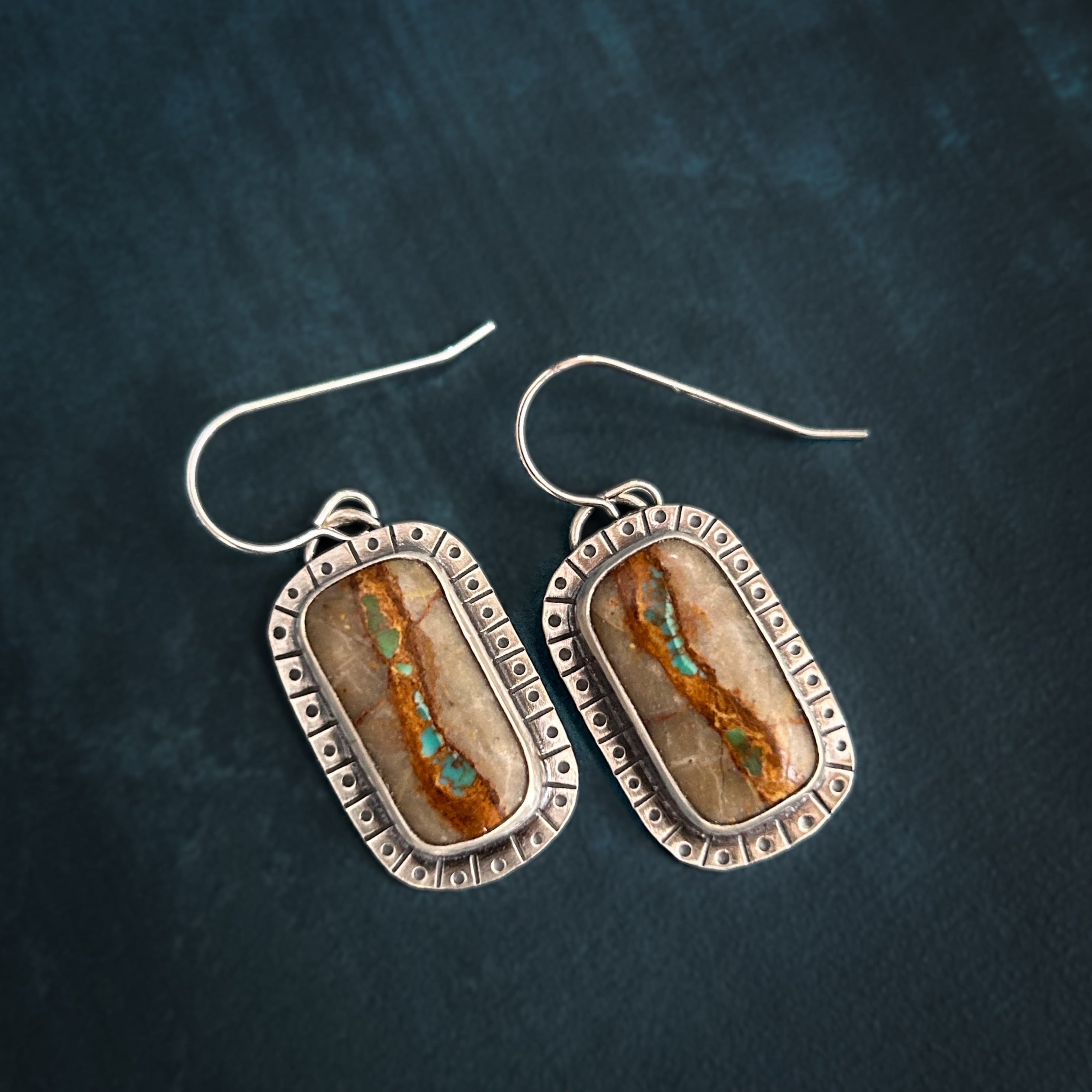 Royston Ribbon Turquoise Earrings – Allison Korn Designs