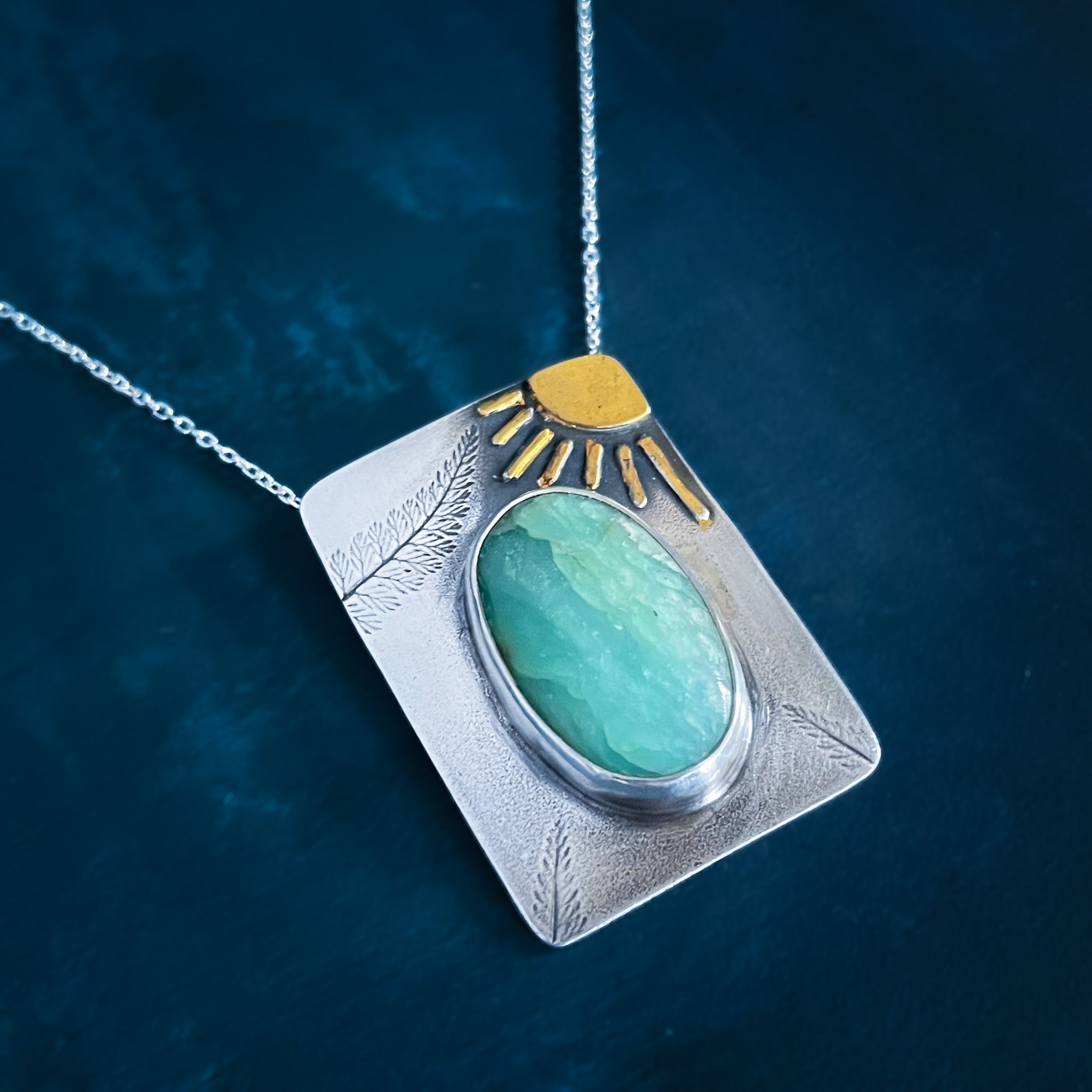 Peruvian Opal Fern Necklace – Allison Korn Designs